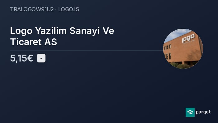 Logo Yazilim Sanayi Ve Ticaret AS Dividende 2024: Rendite & Historie Logo Yazilim Sanayi Ve Ticaret AS Dividende 2024: Rendite & Historie